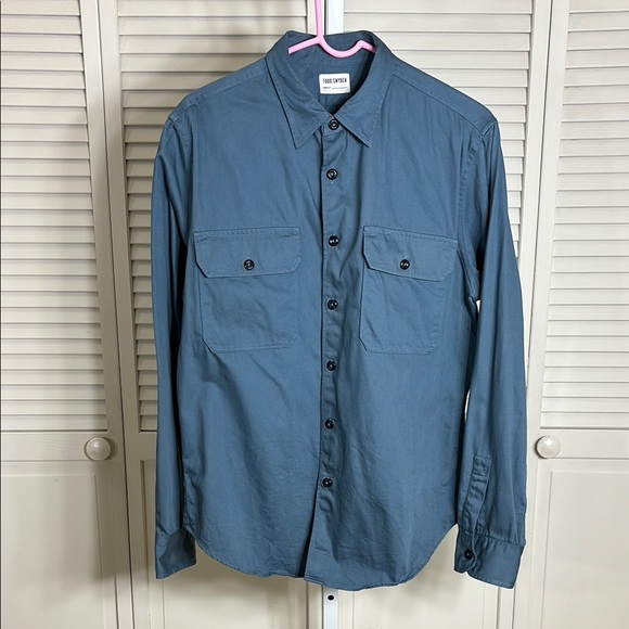 Todd Snyder | Shirts | Todd Snyder Mens Blue Buttonup Shirt With Chest ...